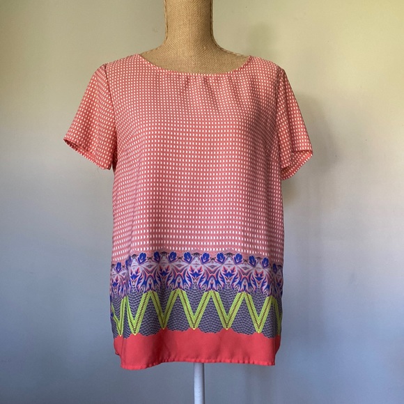 Renee C. | Tops | Renee C Colorful Print Top | Poshmark